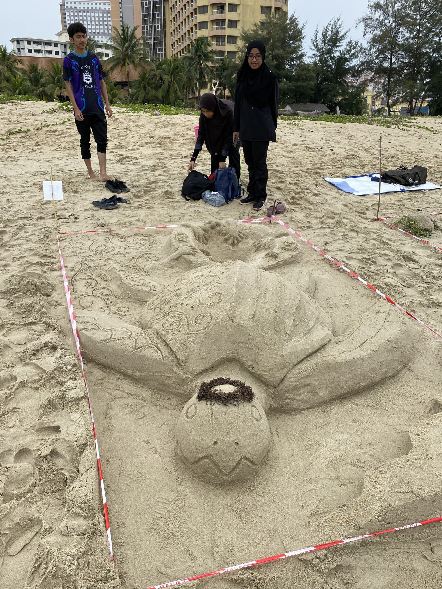 Sand Sculpture Contest 2022 – Kapas Turtles